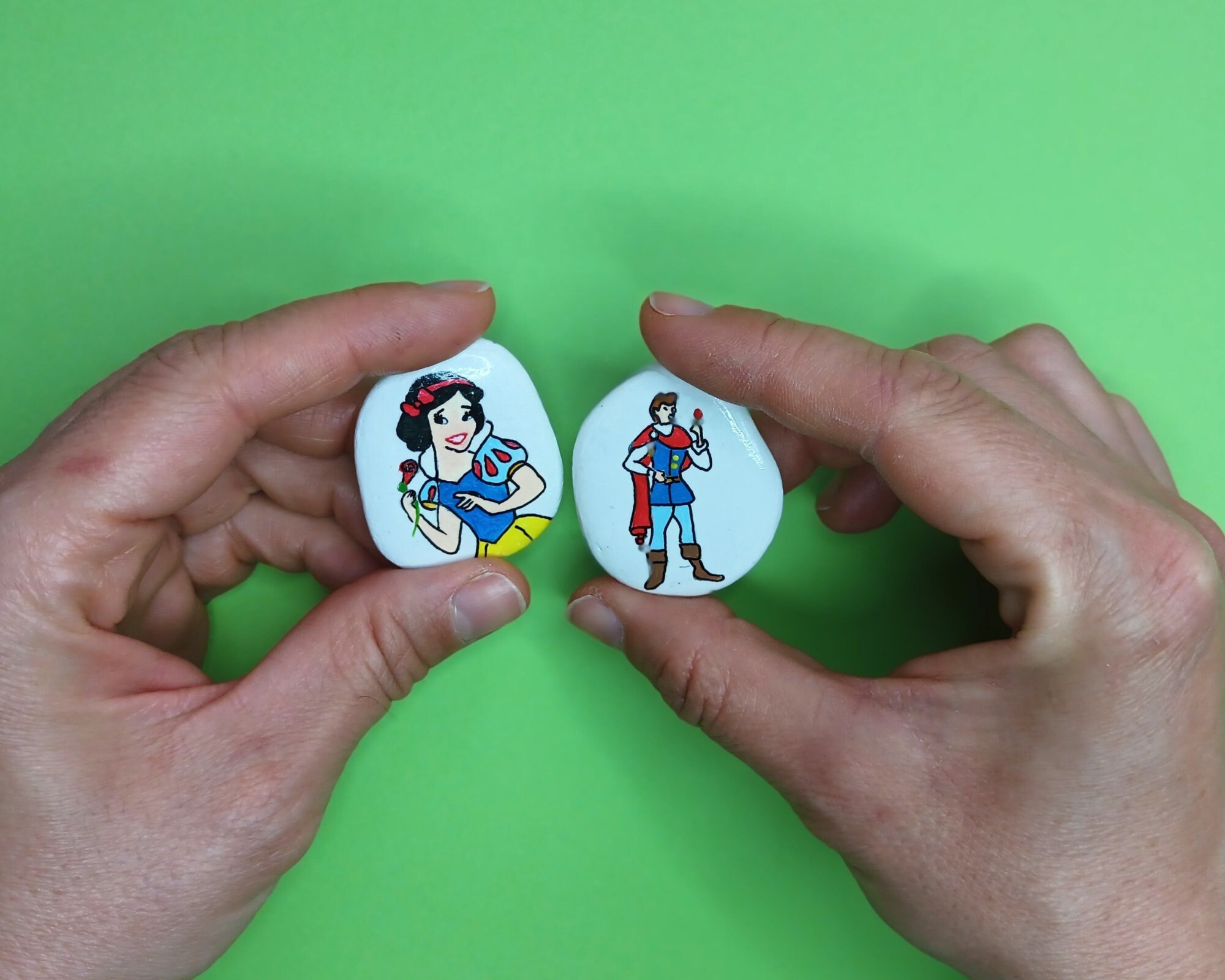 Handpainted Narrative Pebbles for Eco Friendly Storytelling / Set of 12 ...