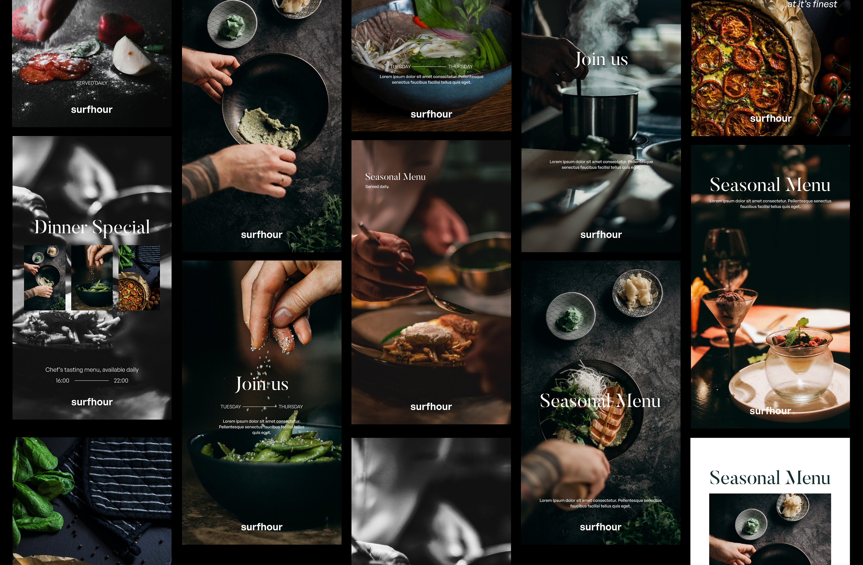 Delish Instagram Template Pack Stand Out With Delicious Posts and ...