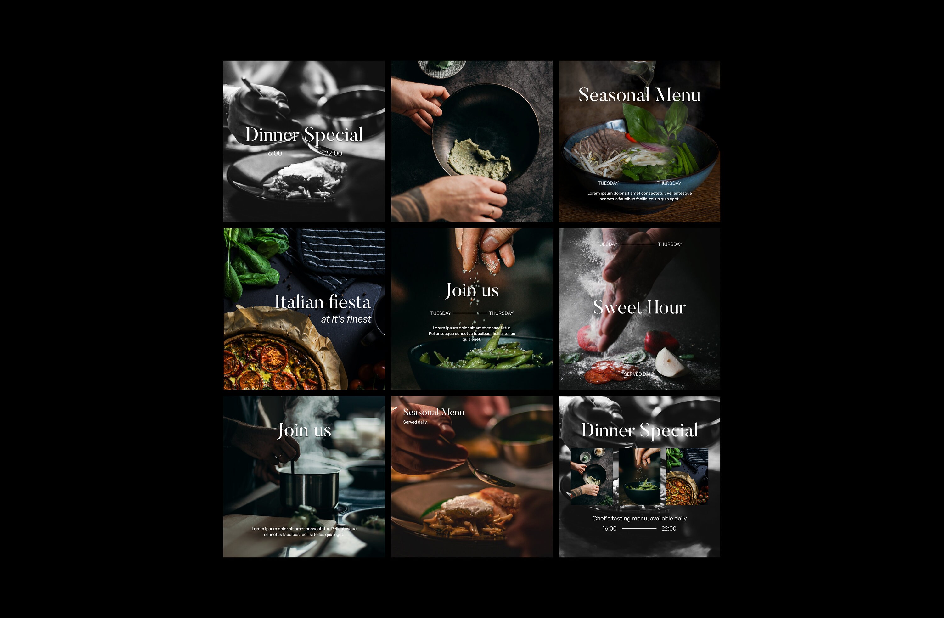 Delish Instagram Template Pack Stand Out With Delicious Posts and ...