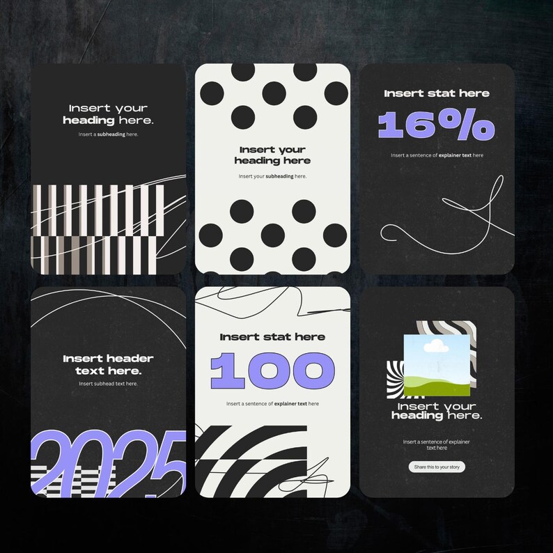 Wrapped 2025 Bundle | Editable Canva Post & Story Templates (28 Pack ...