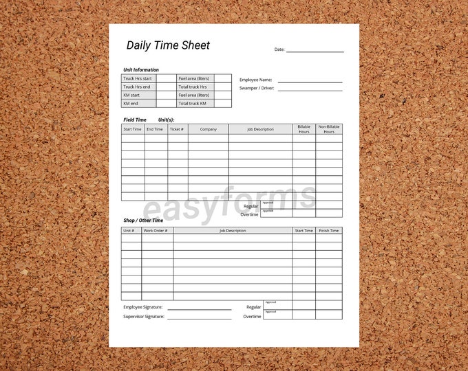 Load Tracking Form - Etsy