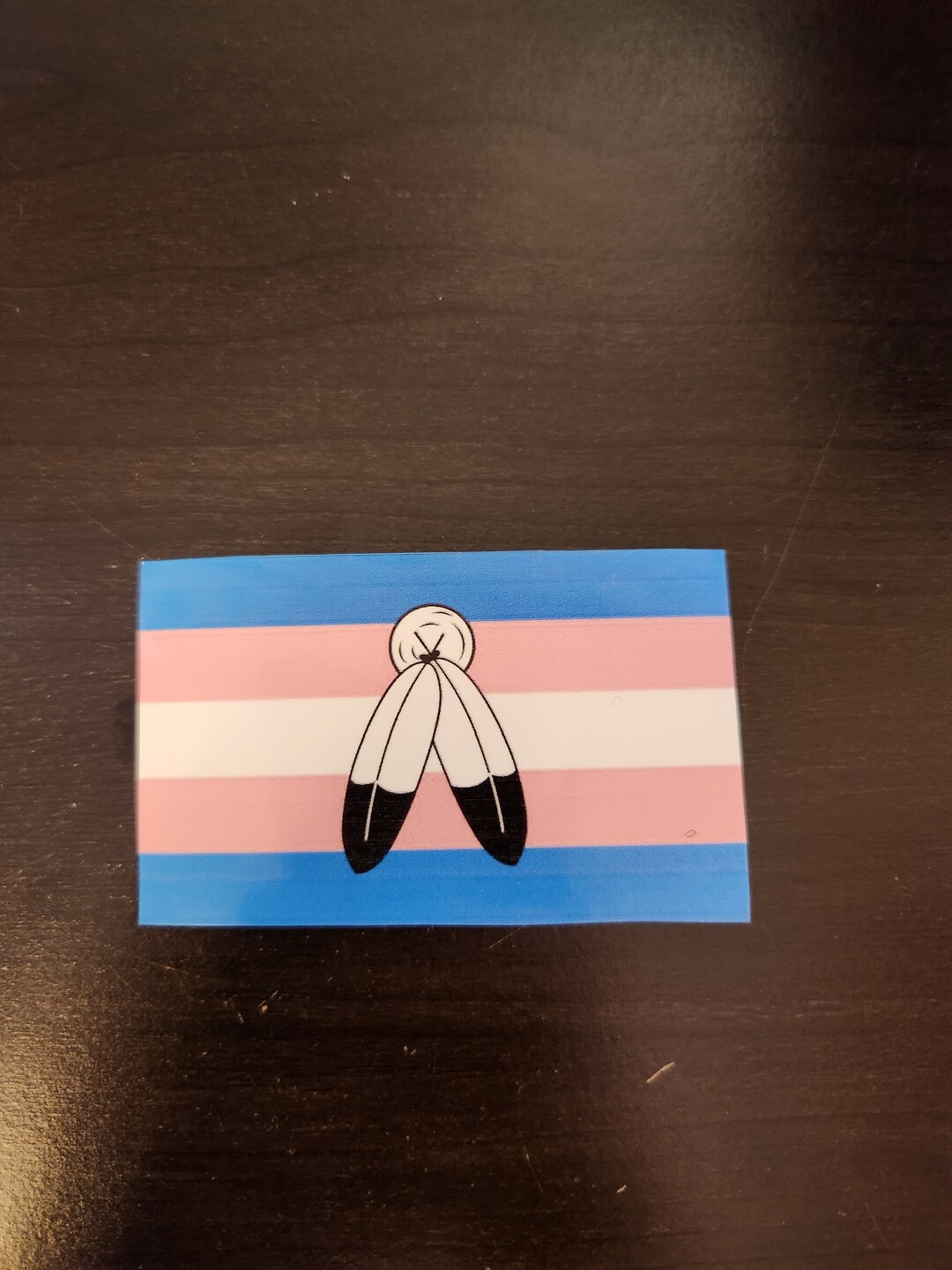 Trans 2spirit Pride Flag Indigenous Vinyl Sticker, Water Resistant ...
