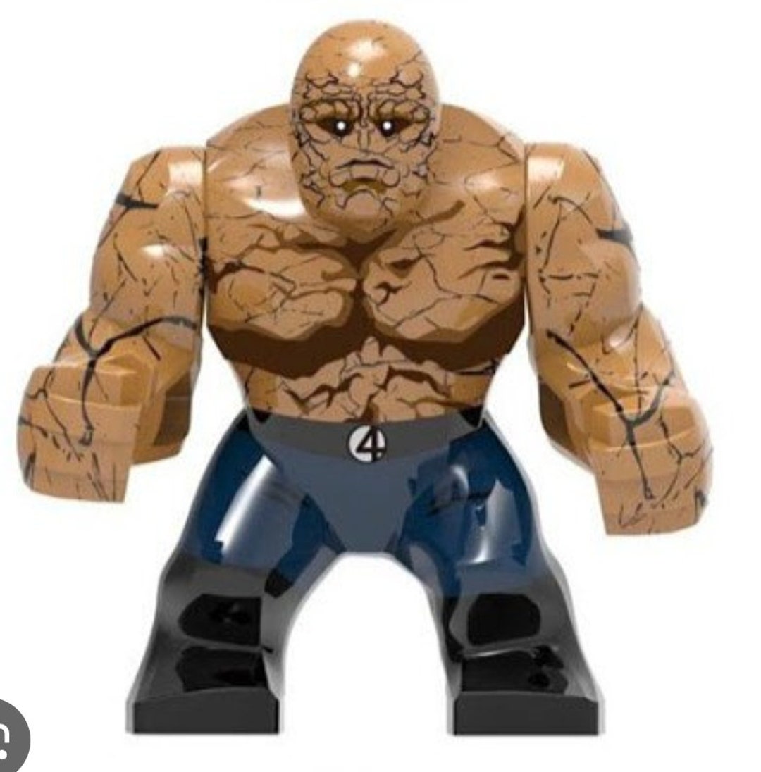 Lego the Thing Figure Marvel Fantastic Four - Etsy