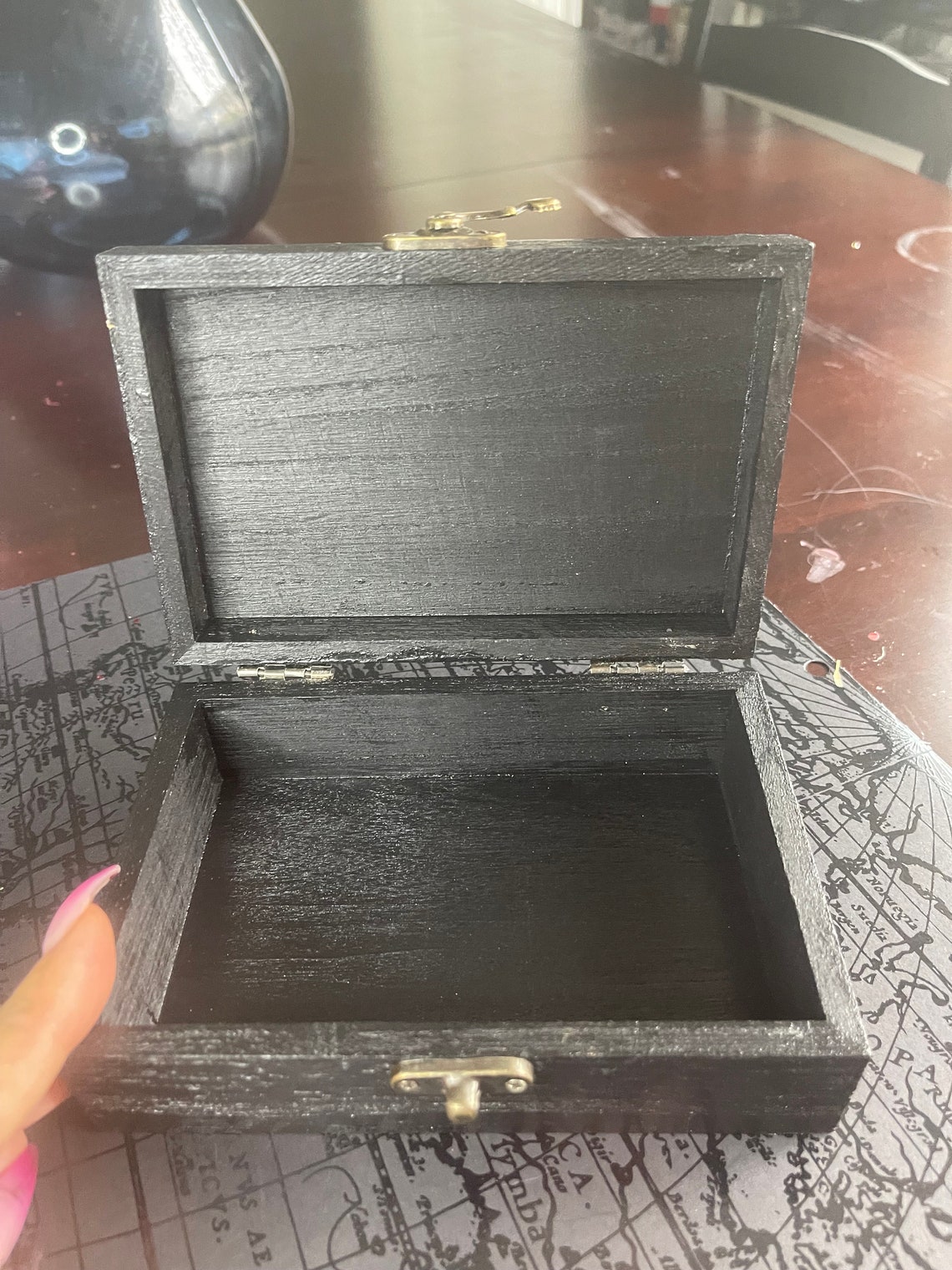 Baphomet Skull decorative Box for Altar Jewelry Standard Tarot Deck ...