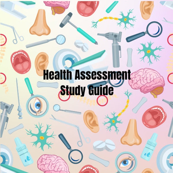 Health Assessment Study Guide - Etsy