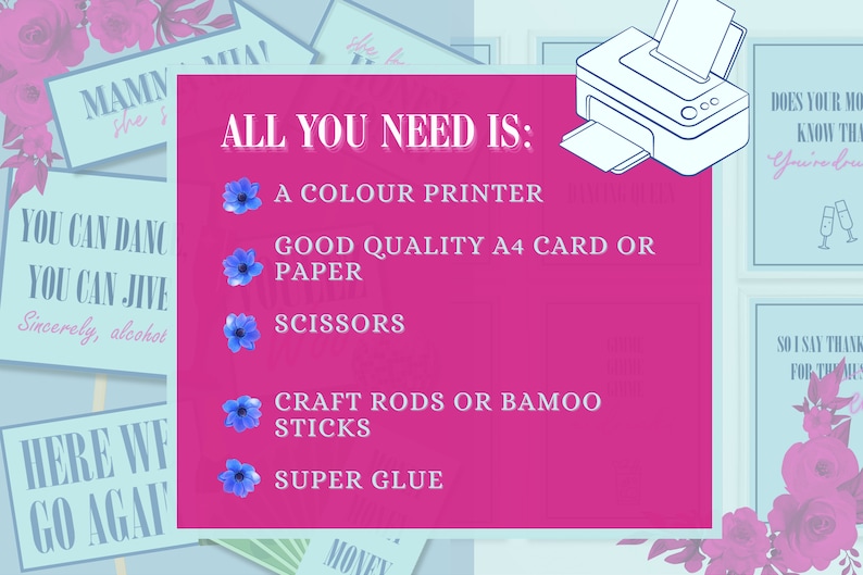 Mamma Mia Party Decorations Bundle / 26 Posters & Photobooth Props for ...