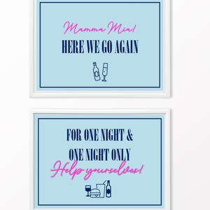 Mamma Mia Party Decorations Bundle / 26 Posters & Photobooth Props for ...