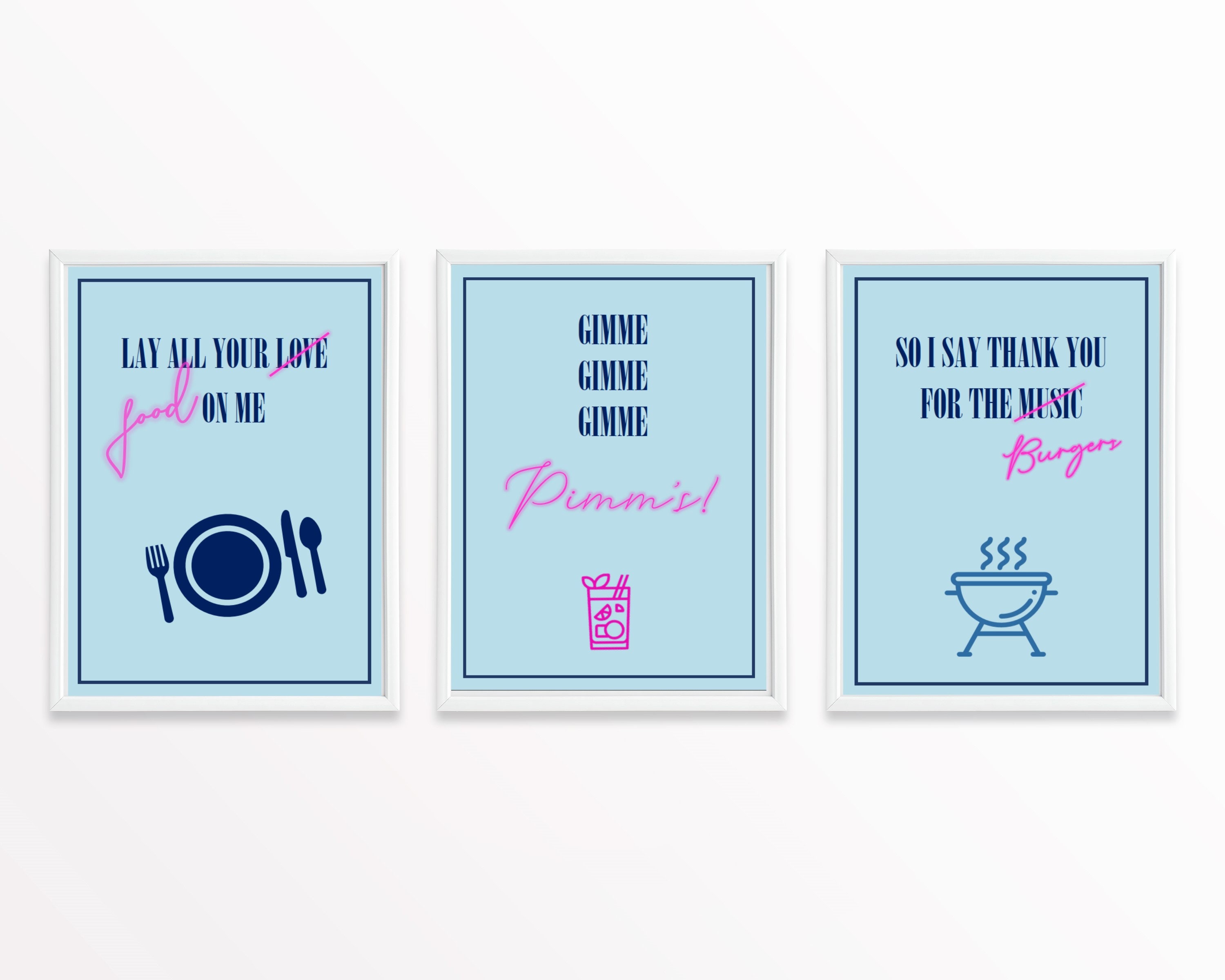 Mamma Mia Party Decorations, Photo Booth Props, ABBA Posters (digital ...