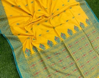 Handmade Handloom Hand Waving Cotton Jamdani Saree With BP Indian ...