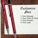Personalized Custom Pen, Engraved Red Ballpoint Pen Gift for Him or Her ...