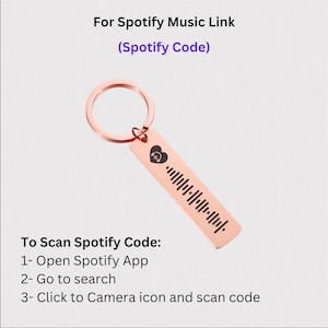 Custom Audio Scan QR Code Keychain: Personalized Sound Wave Engraved ...
