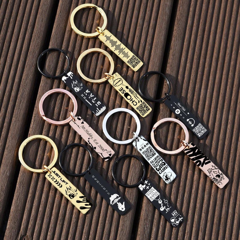 Music Keychain - Etsy