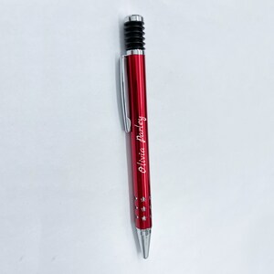 Personalized Custom Pen, Engraved Red Ballpoint Pen Gift for Him or Her ...