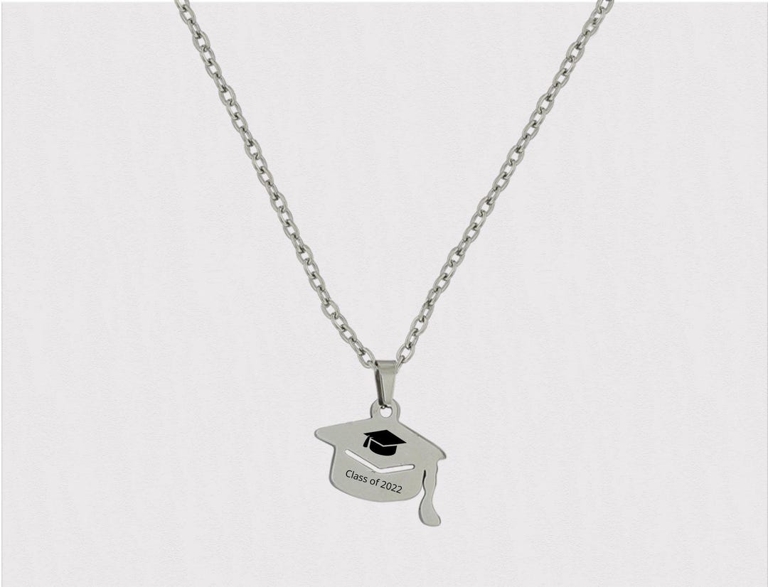 Personalized Graduation Necklace, Custom Master's Degree Pendant, Grad ...