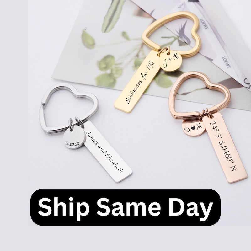 Engraved Key Chain - Etsy