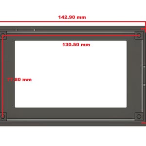 Bezel Nextion 5" Frame Installation LCD Display Enclosure MOUNTING ...
