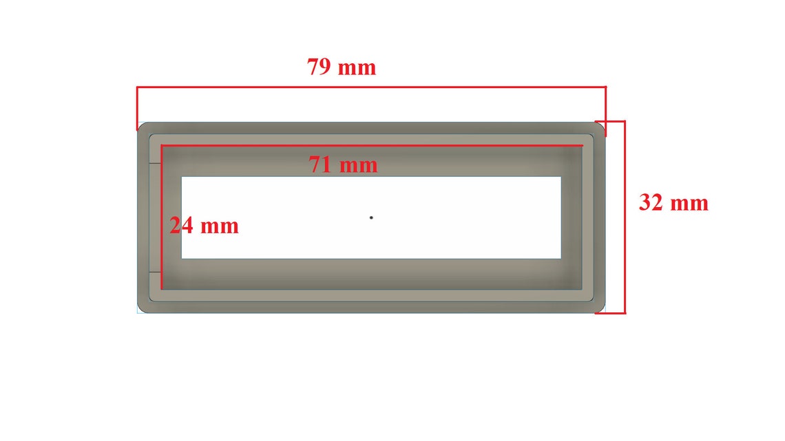BEZEL LCD Display 1602 16x2 2x16 Extra Small Housing Installation Frame ...
