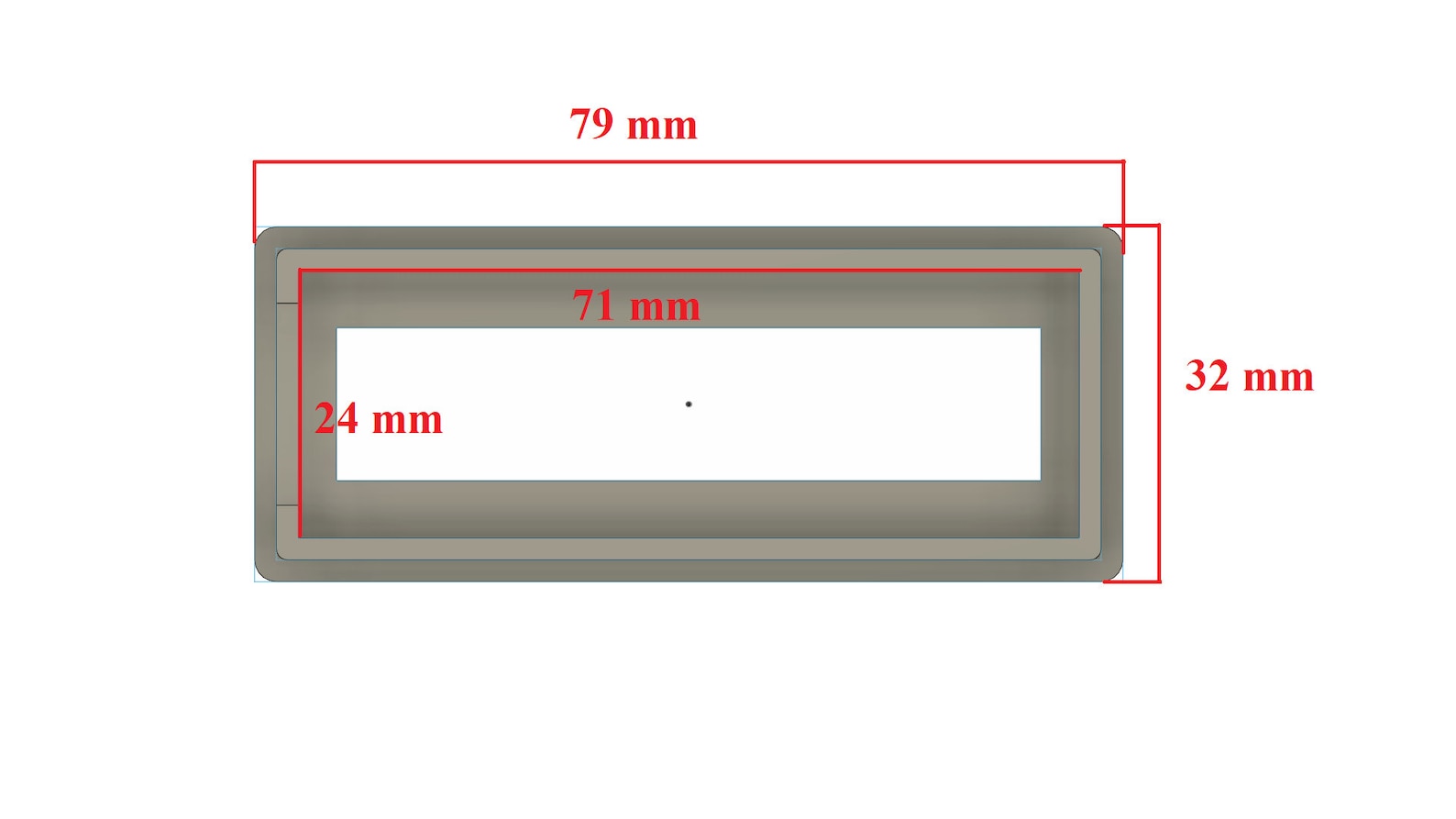 BEZEL LCD Display 1602 16x2 2x16 Extra Small Housing Installation Frame ENCLOSURE Mounting for ...