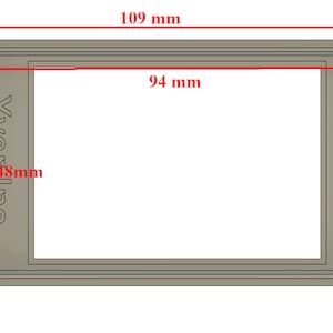 BEZEL Nextion 3.5" 3, 5" Enhanced Basic Lcd Display Enclosure Installation Housing MOUNTING ...