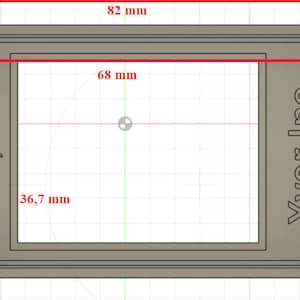 Lcd Display Bezel Nextion 2.4" INSTALLATION MOUNTING FRAME Arduino Raspberry Nextion 2,4 ...