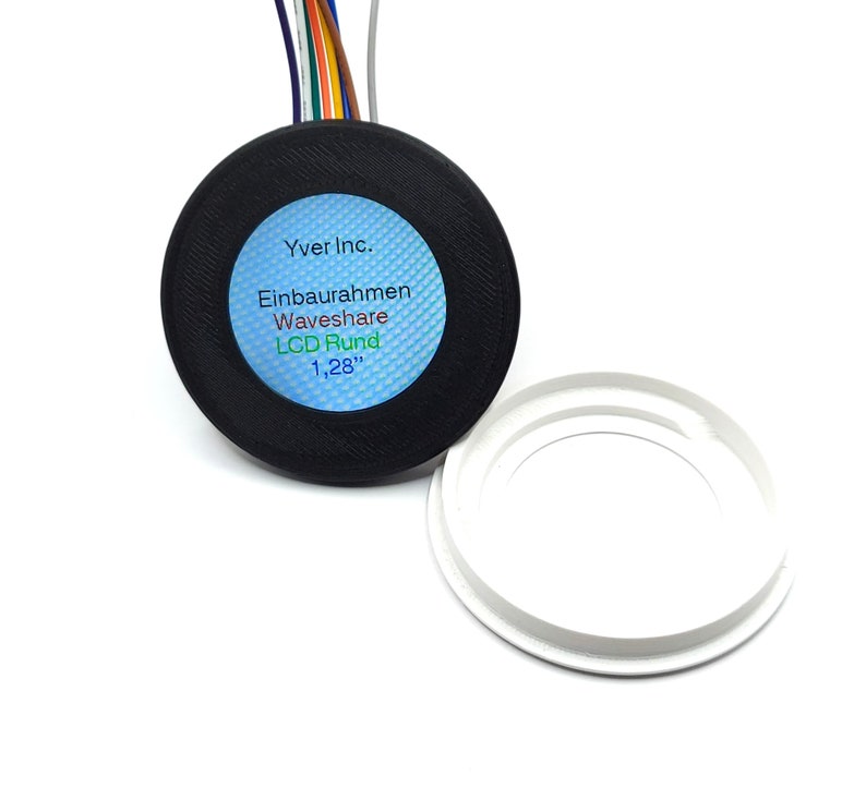 BEZEL Waveshare 1.28" 1, 28" Gc9a01 Round LCD Display Frame Installation Mounting Enclosure Box ...