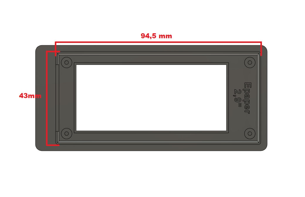 Bezel Enclosure Installation Mounting Frame For Waveshare Etsy
