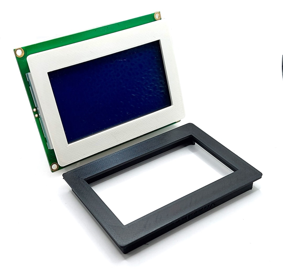 Bezel Enclosure Installation Mounting Frame for Arduino Raspberry LCD Display 12864 Yverinc Labs ...