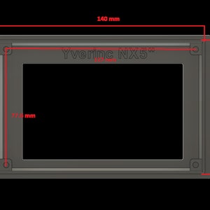 Bezel Nextion 5" Frame Installation LCD Display Enclosure MOUNTING FRAME Arduino Raspberry ...