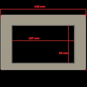 Bezel Nextion 5" Frame Installation LCD Display Enclosure MOUNTING FRAME Arduino Raspberry ...