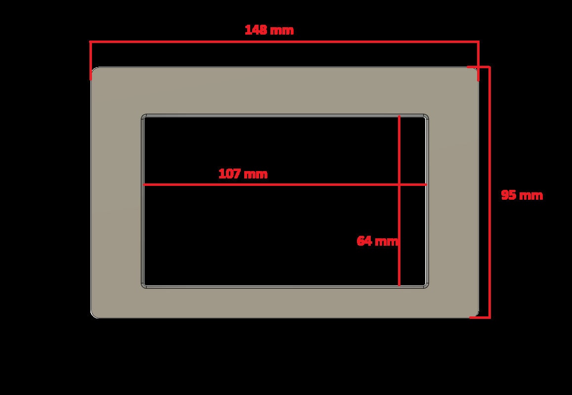 Bezel Nextion 5" Frame Installation LCD Display Enclosure MOUNTING ...