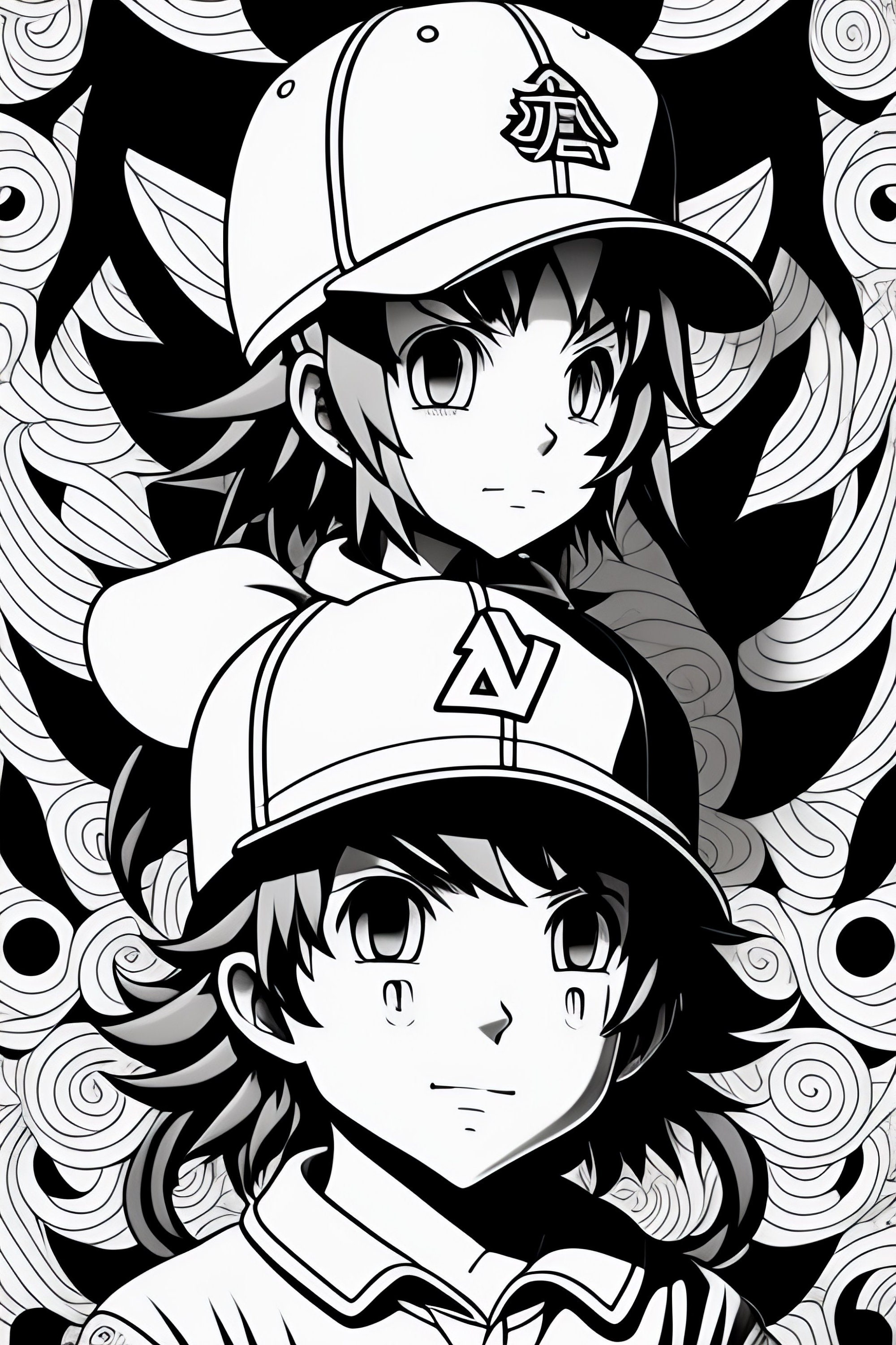 Printable Anime Coloring Book With 50 Unique Designs for All Ages ...