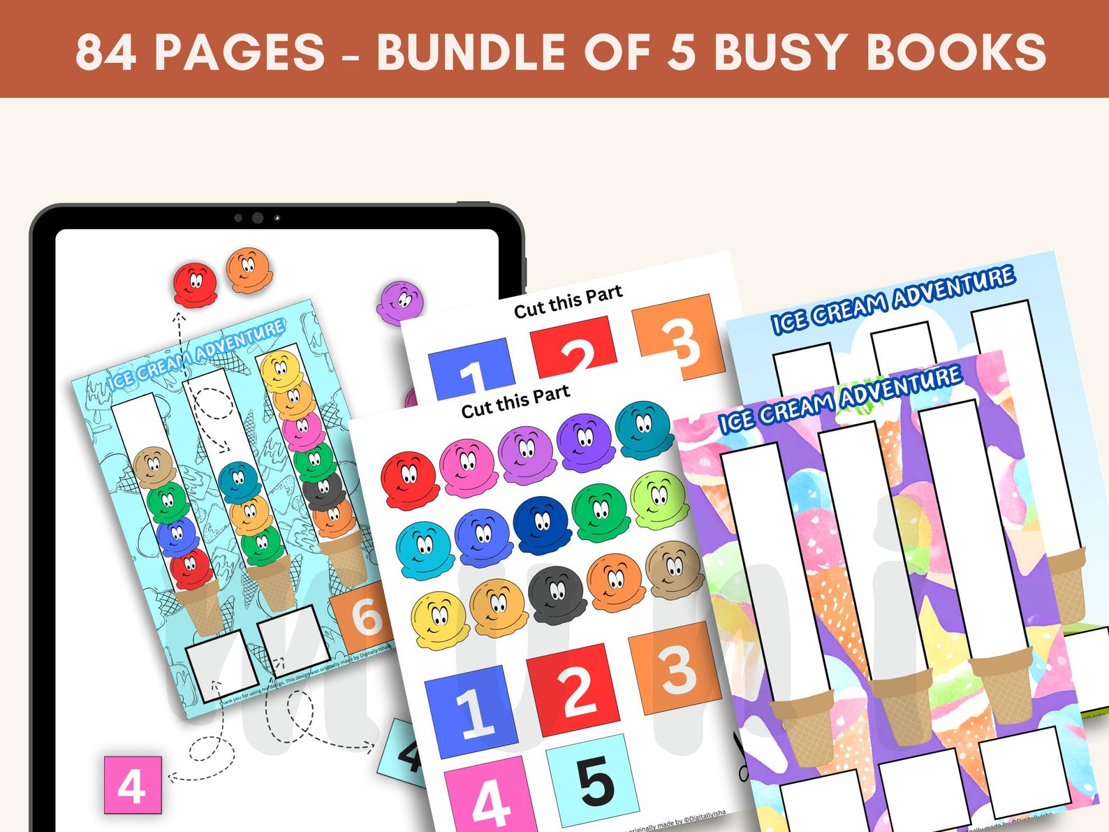 Busy Book Printable I Letter Tracing I Number Tracing I Counting I ...