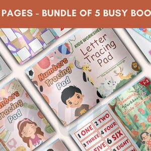 Busy Book Printable I Letter Tracing I Number Tracing I Counting I ...
