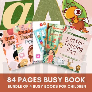 Busy Book Printable I Letter Tracing I Number Tracing I Counting I ...