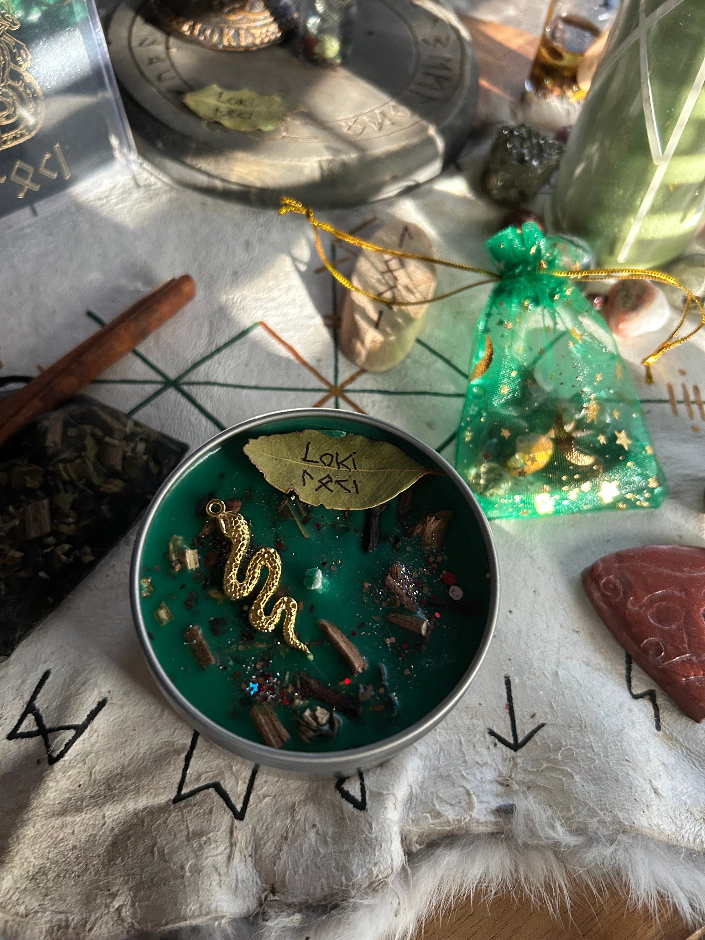 Loki Offering Candle norse Deity - Etsy