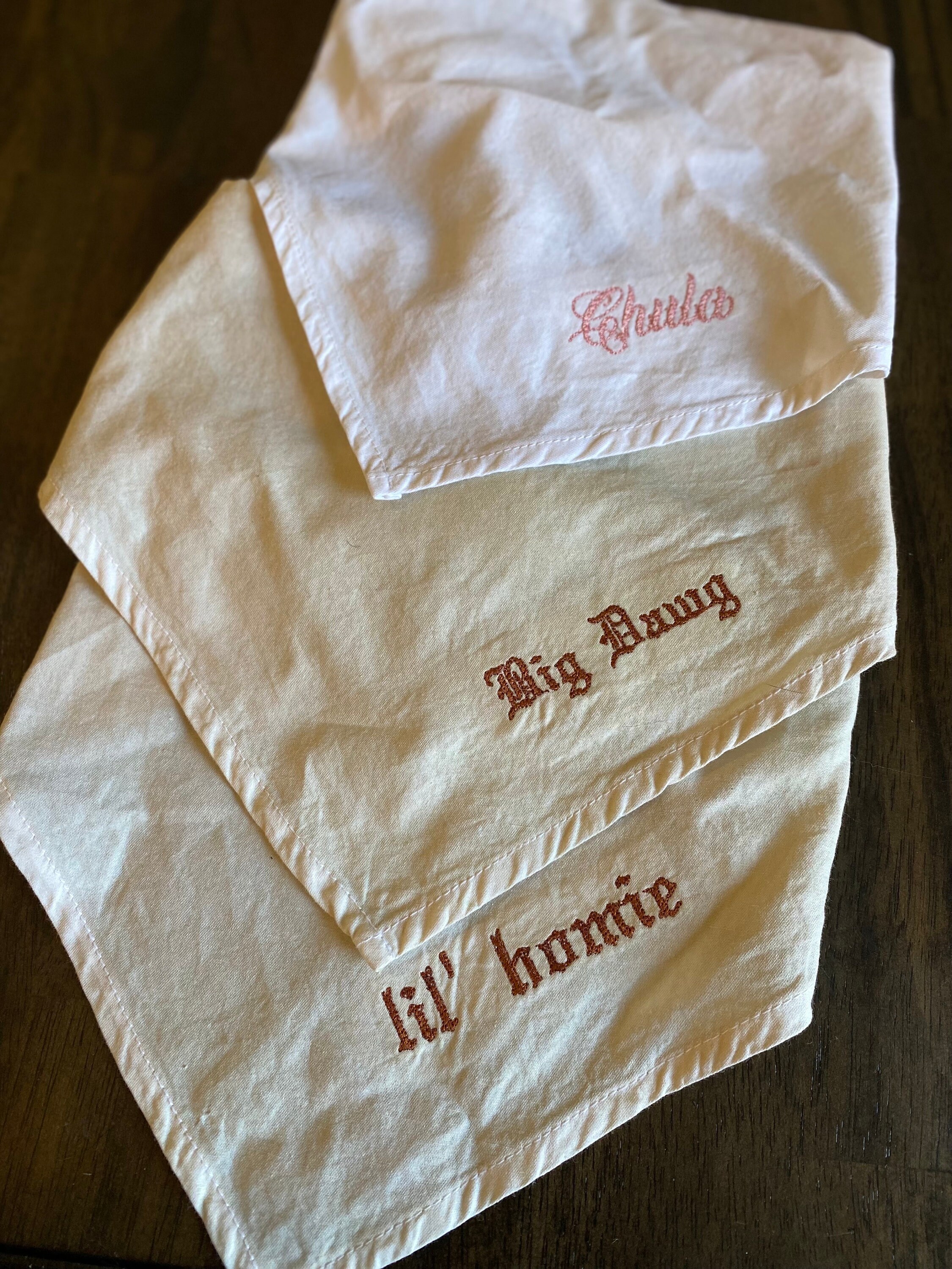 Chicano Dog Bandana | Embroidered Dog Bandana | Mexican Dog Bandana ...