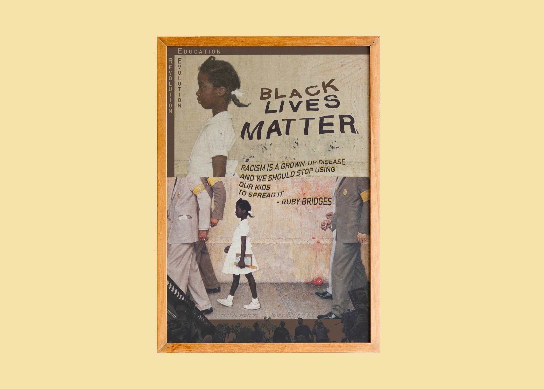 Black Lives Matter Poster, Anti-racism Art, Social Justice Protest ...