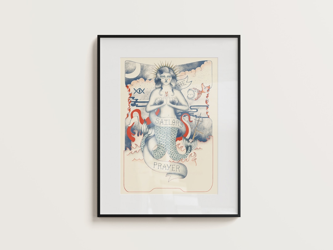 MERMAID POSTER - Etsy