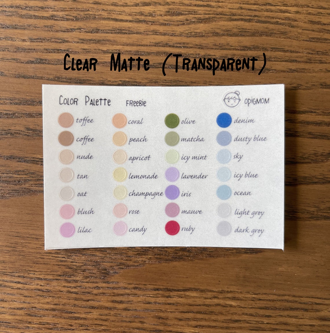 Mini Quadrants Planner Stickers | Quadrant | Transparent Shape Stickers ...