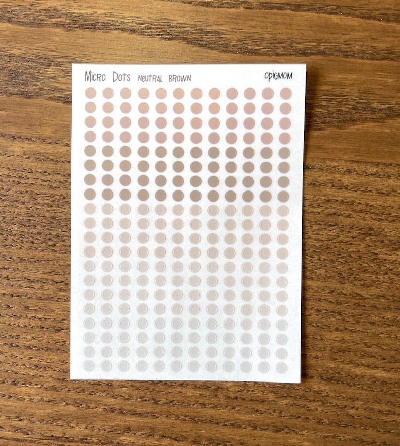 Micro Dots | Transparent Dots | 28 Colors, Functional Planner Stickers ...