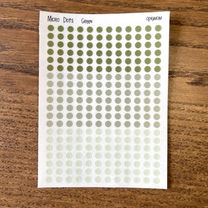 Micro Dots | Transparent Dots | 28 Colors, Functional Planner Stickers ...