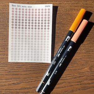 Micro Dots | Transparent Dots | 28 Colors, Functional Planner Stickers ...