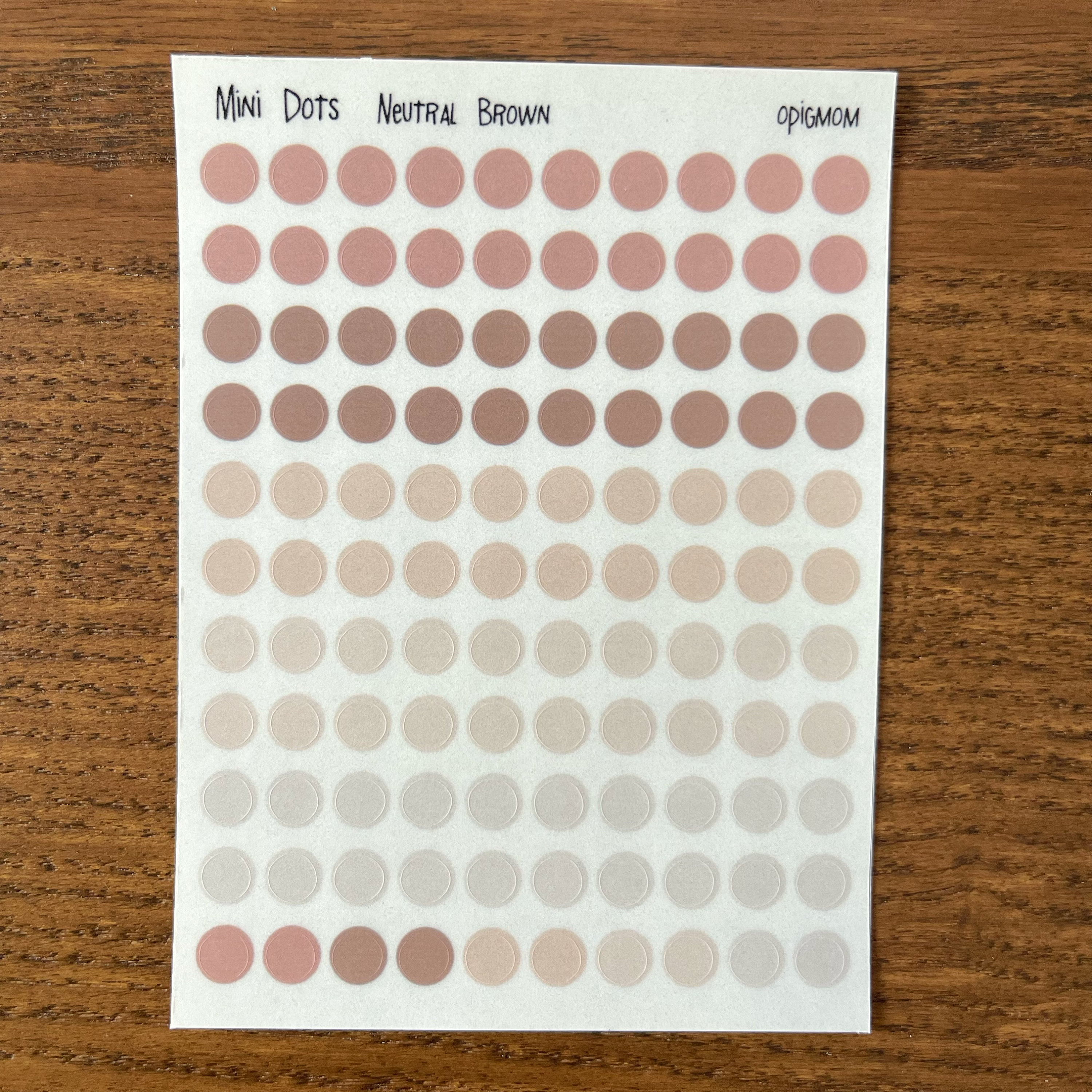 Mini Dots 28 Colors, Transparent Dots Circle Sticker Functional Planner ...