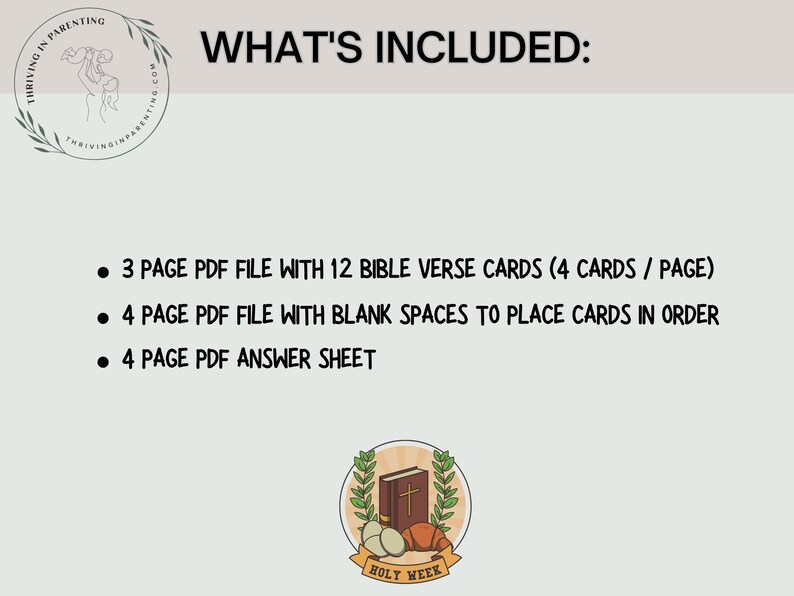 Printable Easter Story Cards for Kids | Holy Week for Kids ...