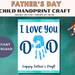Child Handprint Gift for Father's Day Printable Keepsake Craft DIY, I ...
