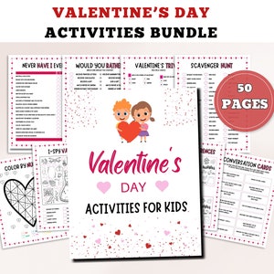 Printable Fun Valentine's Day Activities for Kids and Adults, Valentine ...
