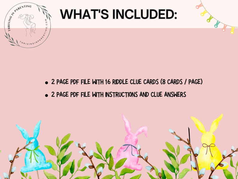 Outdoor Easter Scavenger Hunt, Easter Treasure Hunt for Kids, Easter ...