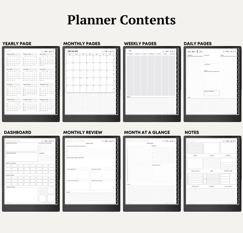 ADHD Digital Planner made by an Adhder for Ipad, Goodnotes Android ...