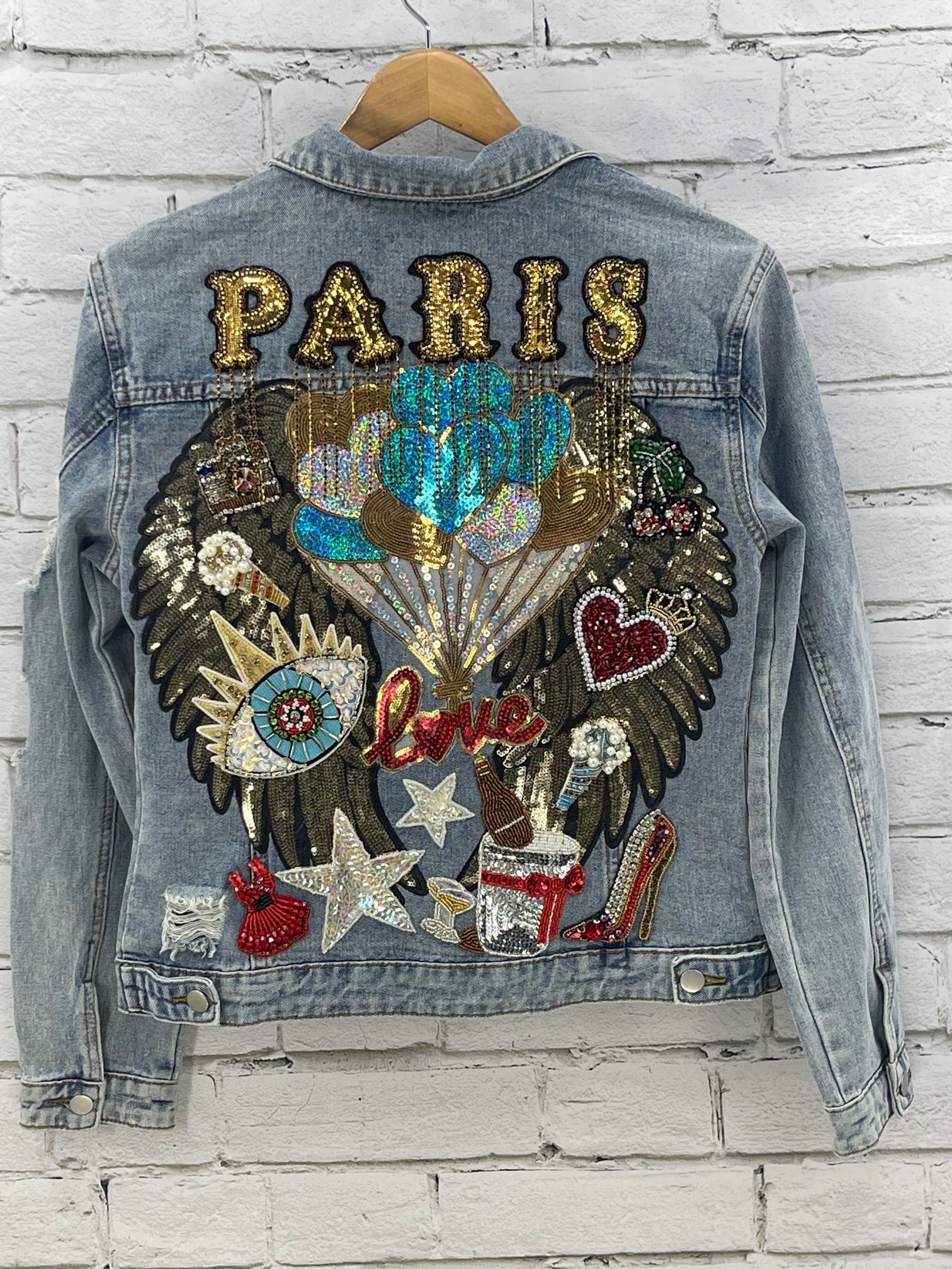 PARIS LOVE JACKET Exclusive ready to Wear Collection Medium - Etsy