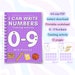 Number Tracing 0 to 9 Worksheet Homeschooling Preschool Kindergarten ...